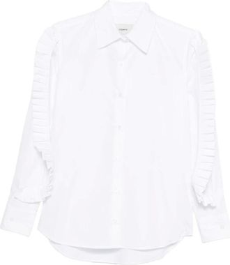 Coperni Femme, Blouses et Chemises, Blanc, Taille: 36 FR Chemise Élégante en Coton Aw25
