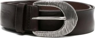 Orciani Femme, Accessoires, Brun, Taille: 85 CM Bull Soft Belt
