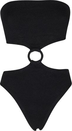Hunza G Femme, Maillots de bain, Noir, Taille: ONE Size Maillot de Bain Noir Crinkle