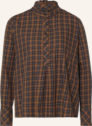Lilienfels Lilienfels Blusenshirt Mit R&uuml;schen braun