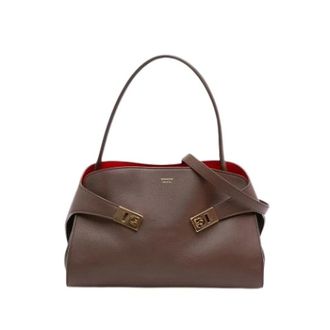 Ferragamo Pre-owned The Hug Handbag - Femme - Pre-owned - Brun - Taille: ONE Size