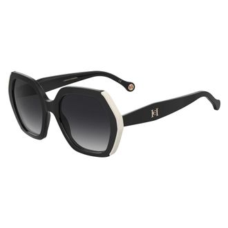 Carolina Herrera Schwarze Wei&szlig;e/Graue Sonnenbrille - - Accessories - Damen - Schwarzk - 55 MM