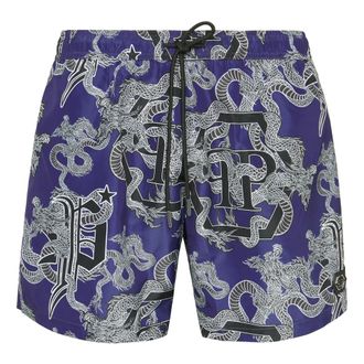 Philipp Plein Herren, Bademode, Blau, XLGr&ouml;&szlig;e