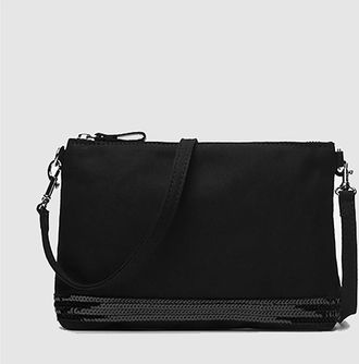 Vanessa Bruno Pochette Zipp&eacute;e Bandouli&egrave;re Noir
