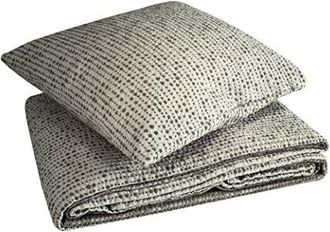 Toison d'Or Alnoé Tagesdecke Chenille, zweifarbig, 180 x 150 cm, Tonsilber