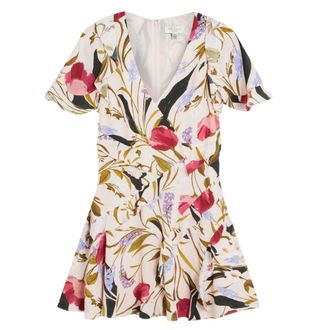 Ted Baker Issiia Minikleid Mit R&uuml;schendetails, Hellrosa