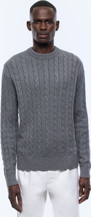 Fursac Pull &agrave; torsades en laine et coton - Taille XXL - Homme