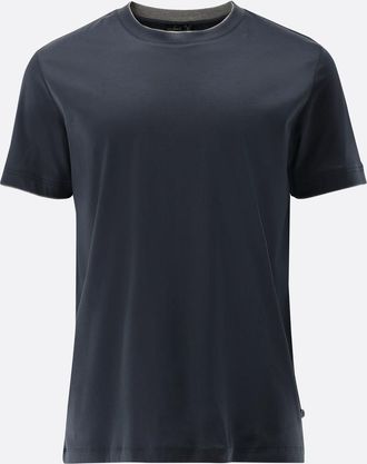 van Laack T-Shirt Regular Fit mit Paspel