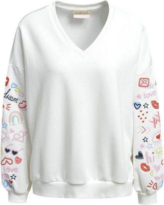 Smith & Soul Sweater mit &uuml;berschnittener Schulter & Seitenschlitze