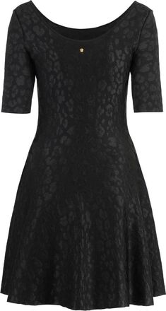 Versace Femme, Robes, Noir, Taille: 36 FR Mini-robe en maille jacquard