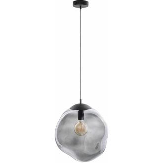 Licht-Erlebnisse H&auml;ngeleuchte in Schwarz Kugel Esszimmer Lampe E27