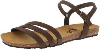 Plakton 575080 Mam Alou Nobuck Sandales pour femme Marron, marron, 38 EU Étroit