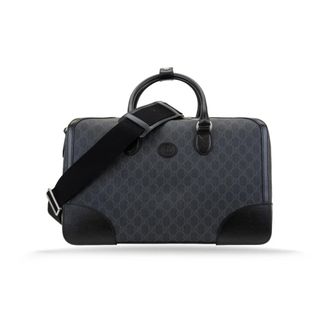 Gucci Leder-Schultertasche mit Gg Logo - - Bags - Damen - Schwarzk - ONE SIZE