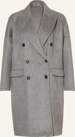 Brunello Cucinelli Brunello Cucinelli Cashmere-Mantel grau