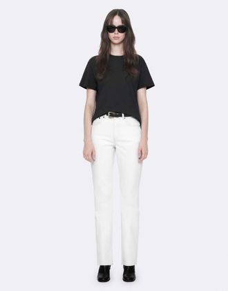 AllSaints Addi T-Shirt in verwaschenem Schwarz