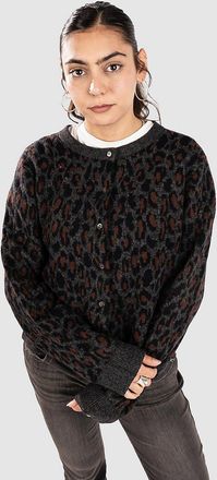 Levi's Tara Wooly Strickjacke dilara leopard charcoal