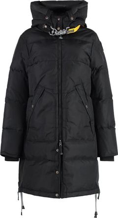 Parajumpers Femme, Manteaux, Noir, Taille: 42 FR Doudoune à capuche avec patch logo