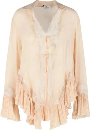 Blumarine Femme, Blouses et Chemises, Beige, Taille: 38 FR Shirt