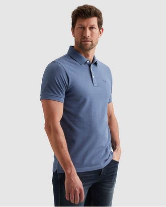 PME Legend Poloshirt mit Logo-Stickerei