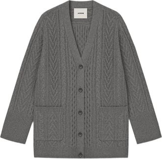 Áeron cardigan Sierra en maille torsadée - Gris