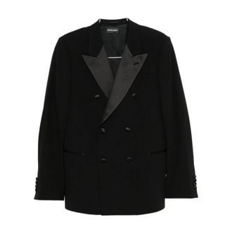 Emporio Armani Doppelreihiger Smoking-Blazer - - Jackets - Herren - Schwarzk - L