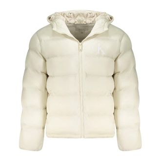Calvin Klein Homme, Vestes, Blanc, Taille: 2XL Monogram Puffer Jacket