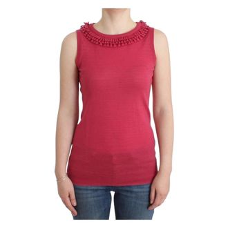 John Galliano Elegantes rosa Stricktop - - Tops - Damen - Rosa - S