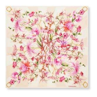 Ferragamo Femme, Accessoires, Multicolore, Taille: ONE Size Foulard en soie Gaia