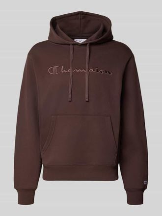 Champion Relaxed Fit Hoodie aus Baumwoll-Mix mit Label-Stitching