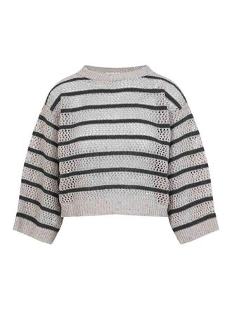 Brunello Cucinelli Rundhalspullover - Beige