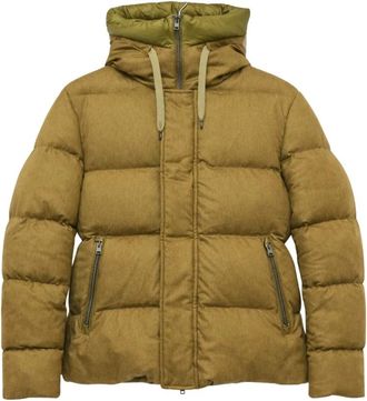 Herno Homme, Vestes, Vert, Taille: L Silk and Cashmere Down Jacket