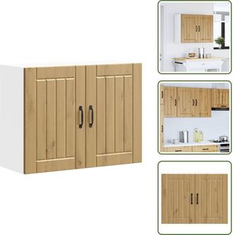 vidaXL K&uuml;chen-H&auml;ngeschrank Lucca Artisan-Eiche Holzwerkstoff - K&uuml;chen-Wandschrank - K&uuml;chen-Wandschr&auml;nke - Wandschrank K&uuml;che - K&uuml;chenschrank