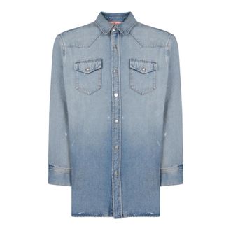 Acne Studios Denim-Hemd mit aufgesetzten Taschen - - Shirts - Herren - Blau - M