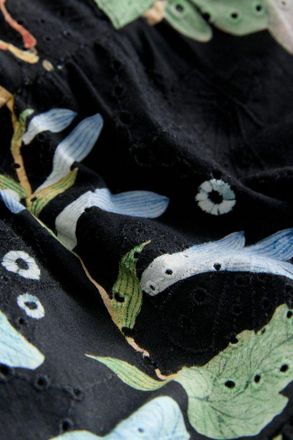 Next Minikleid Mini-Hemdblusenkleid mit Lochstickerei, Kurzgr&ouml;&szlig;e (1-tlg)