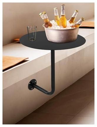 Generic Table de bar pliante murale - Bureau flottant peu encombrant pour salle &agrave; manger, caf&eacute; et cocktails - Id&eacute;al pour le salon ou le c&ocirc;t&eacute; canap&eacute;