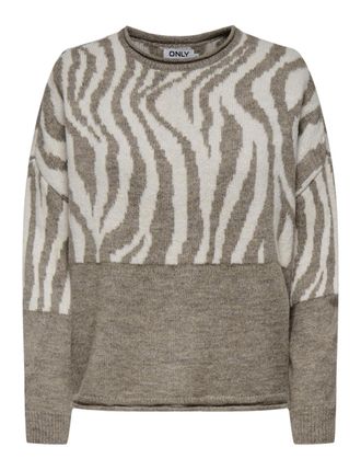 Only Onljade Animal Ls O-Neck KNT Noos