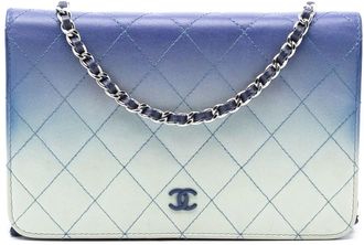 Chanel Hobo Bags - Ombre Lambskin Degrade Wallet On Chain - Gr. unisize - in Blau - f&uuml;r Damen