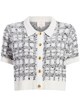Cinq &agrave; Sept Kurz&auml;rmeliger Adalee Cardigan - Schwarz