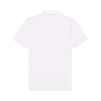 Givenchy Polo aus Baumwolle mit Gros-Grain-Detail - - Tops - Herren - Wei&szlig; - M