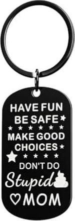 Generic Porte-cl&eacute;s pour adolescents - Pendentif de sac, porte-cl&eacute;s significatif de la part de la m&egrave;re | Porte-cl&eacute;s int&eacute;ressant pour, gar&ccedil;ons, jeunes, fils, fi