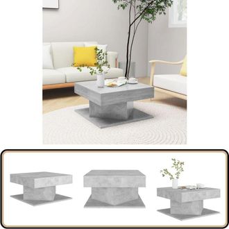 vidaXL Couchtisch Betongrau 57x57x30 cm Holzwerkstoff - Couchtisch - Wohnzimmerstil - Beistelltisch - Holzwerkstoff - Grau