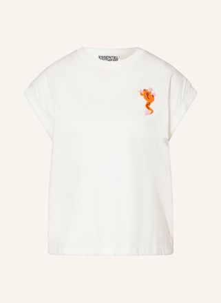 Essentiel T-Shirt Jungala Mit Schmuckperlen weiss