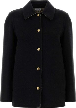 Burberry Femme, Vestes, Noir, Taille: 32 FR Manteau classique crois&eacute; &agrave; col