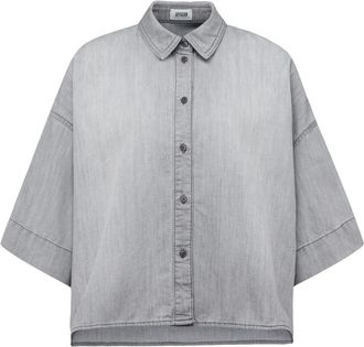 Drykorn Femme, Blouses et Chemises, Gris, Taille: 38 FR Yarika 10 Hemdbluse