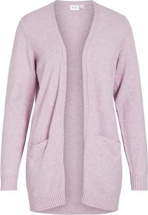 Vila Vila Knit Viril Open L/S Cardigan en Tricot-Noos, Orchidée Winsome, XS Femme