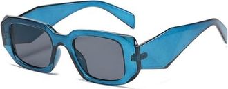 Generic Lunettes De Soleil &Agrave; Monture Carr&eacute;e Irr&eacute;guli&egrave;re For Hommes Et Femmes, Lunettes De Soleil Photo De Mod&eacute;lisation De(Blue)