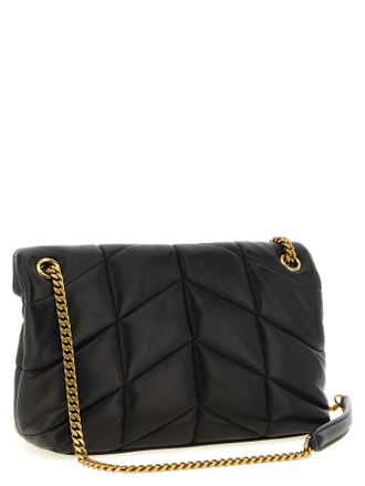 Saint Laurent Puffer Shoulder Bag - Black