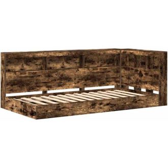 vidaXL Bücherregal Bett Räuchereiche 75 x 190 cm Holzwerkstoff Vidaxl