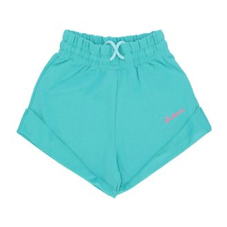 Disclaimer Logo Kurze Hose Mint/Fuchsia - - Shorts - Damen - Blau - M