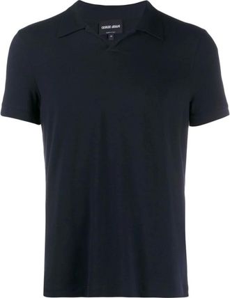 Giorgio Armani Homme, Tops, Bleu, Taille: XL Navy Blue Polo